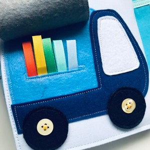 Baby Soft Book With Cars, First Book for Babies, Baby Shower Gift in ...