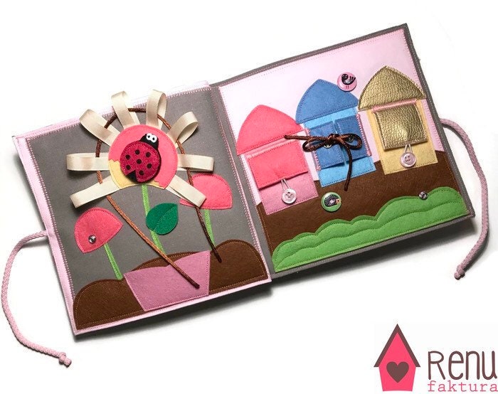 Quiet book PAGE for toddlers | Etsy