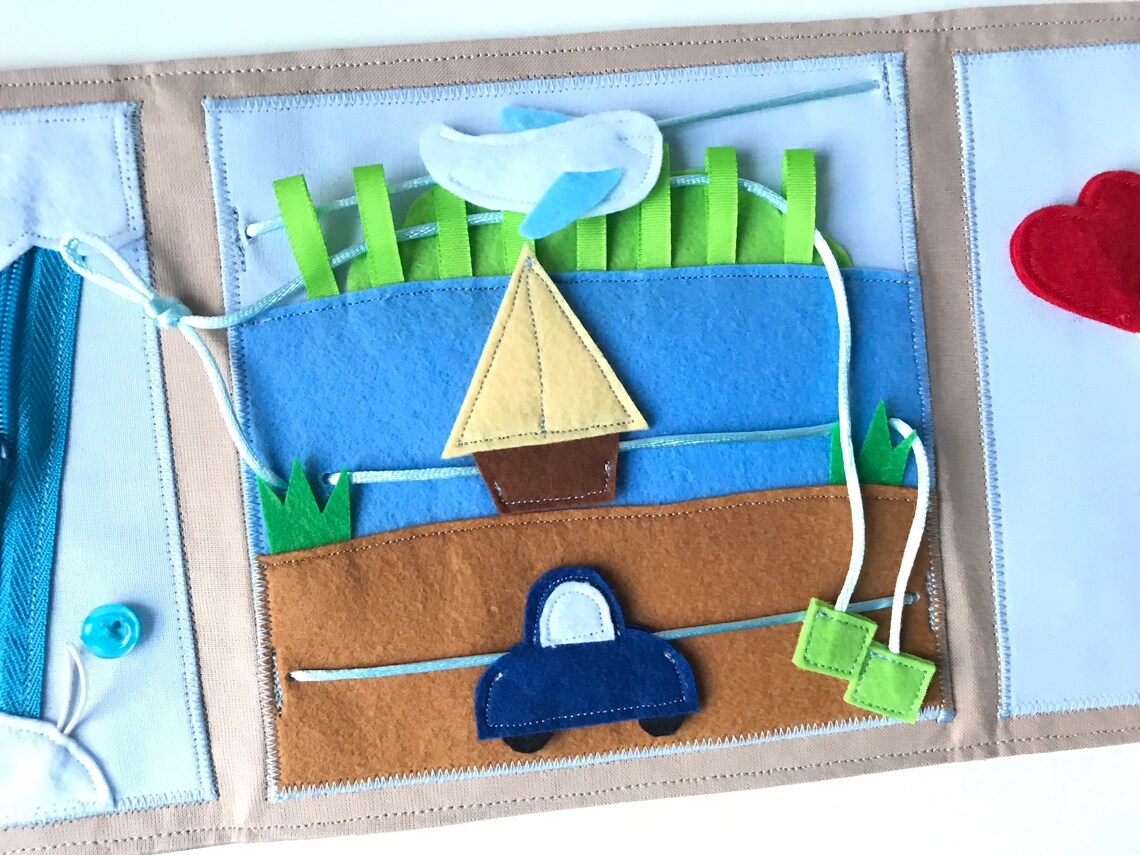 Montessori Quiet Book Sensory Toy for Kids | Etsy