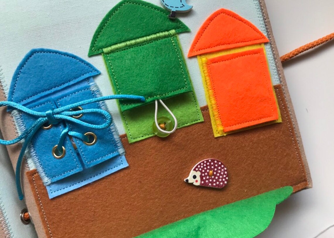 Quiet book PAGE for toddlers | Etsy