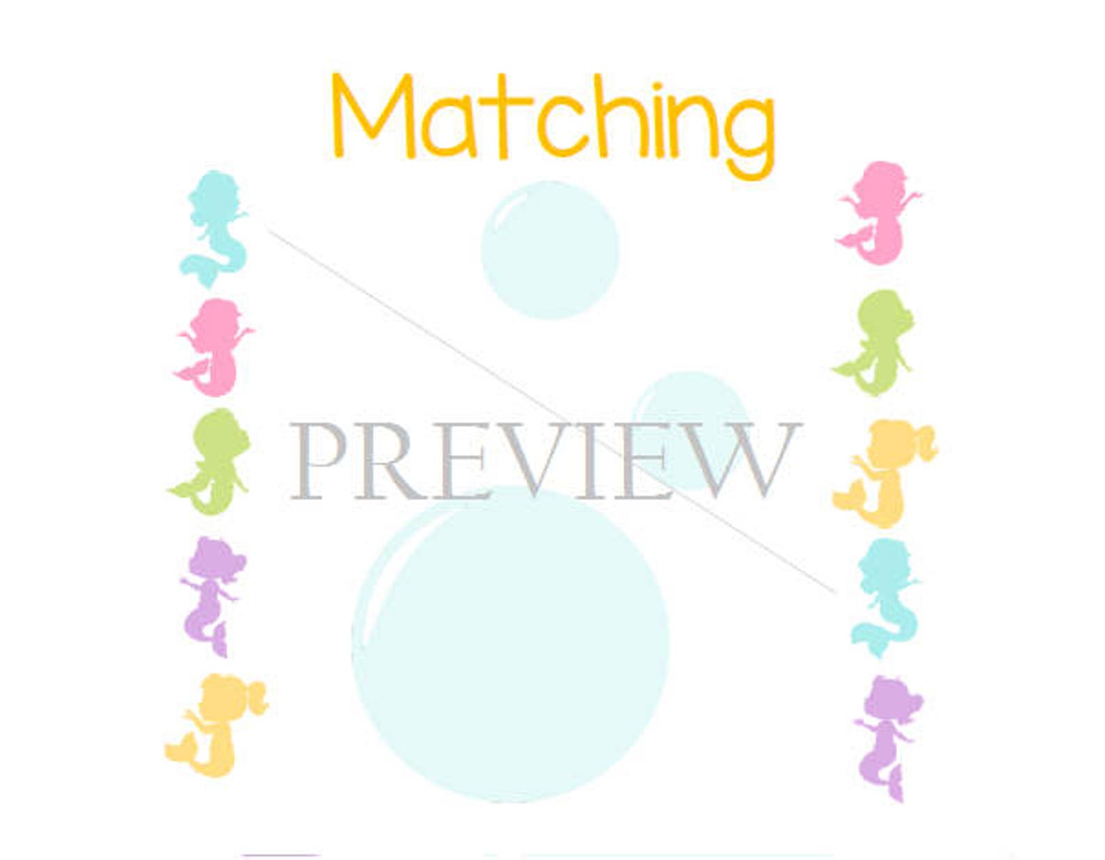 Preschool Learning Printable Pack: Mermaid Theme - Etsy