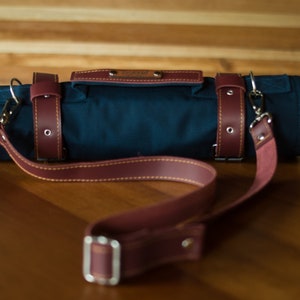 Canvas and Leather Knife Roll | Chefs Roll | Gifts for Chef's | FREE ...