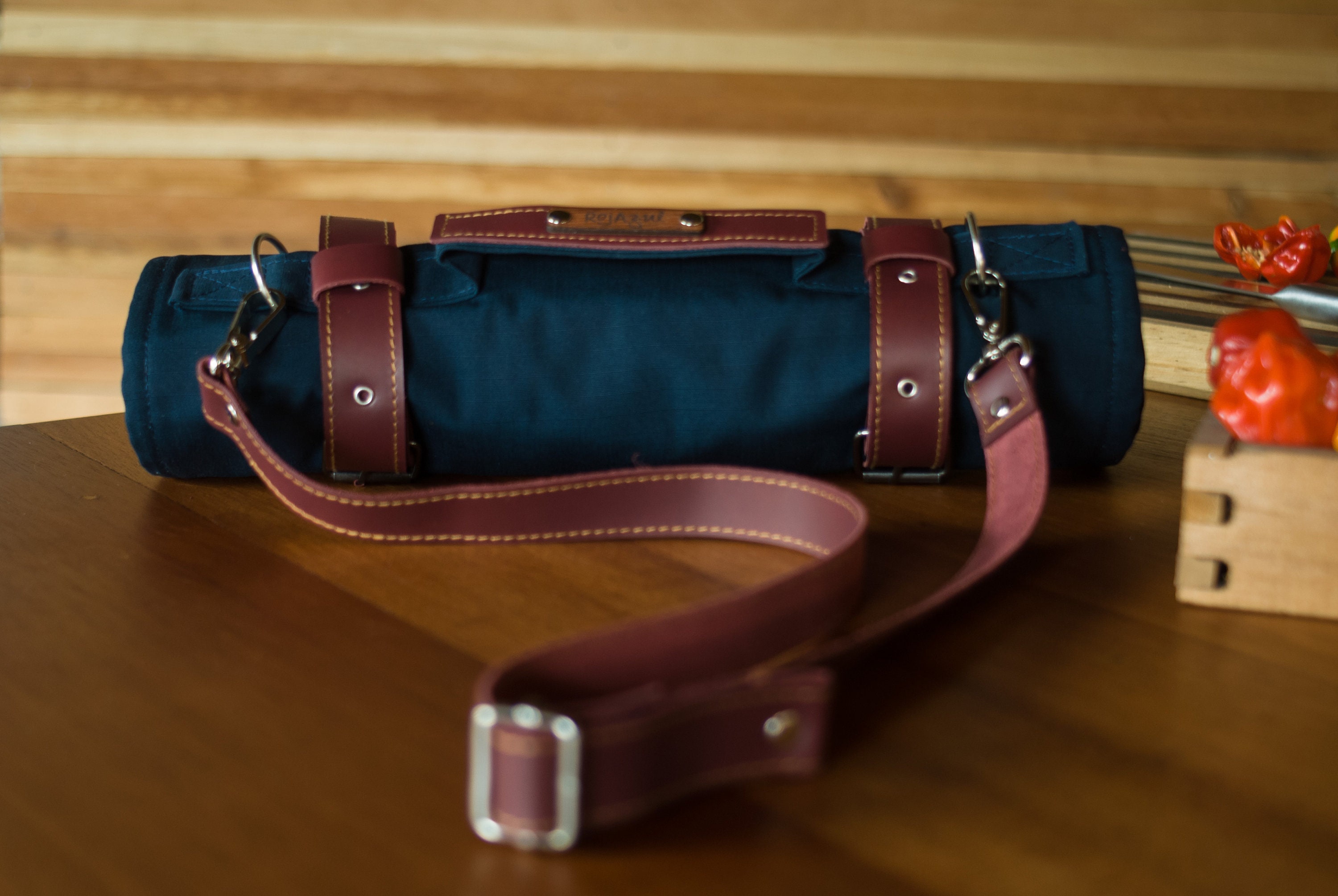Canvas and Leather Knife Roll Chefs Roll Gifts for Chef's FREE ...