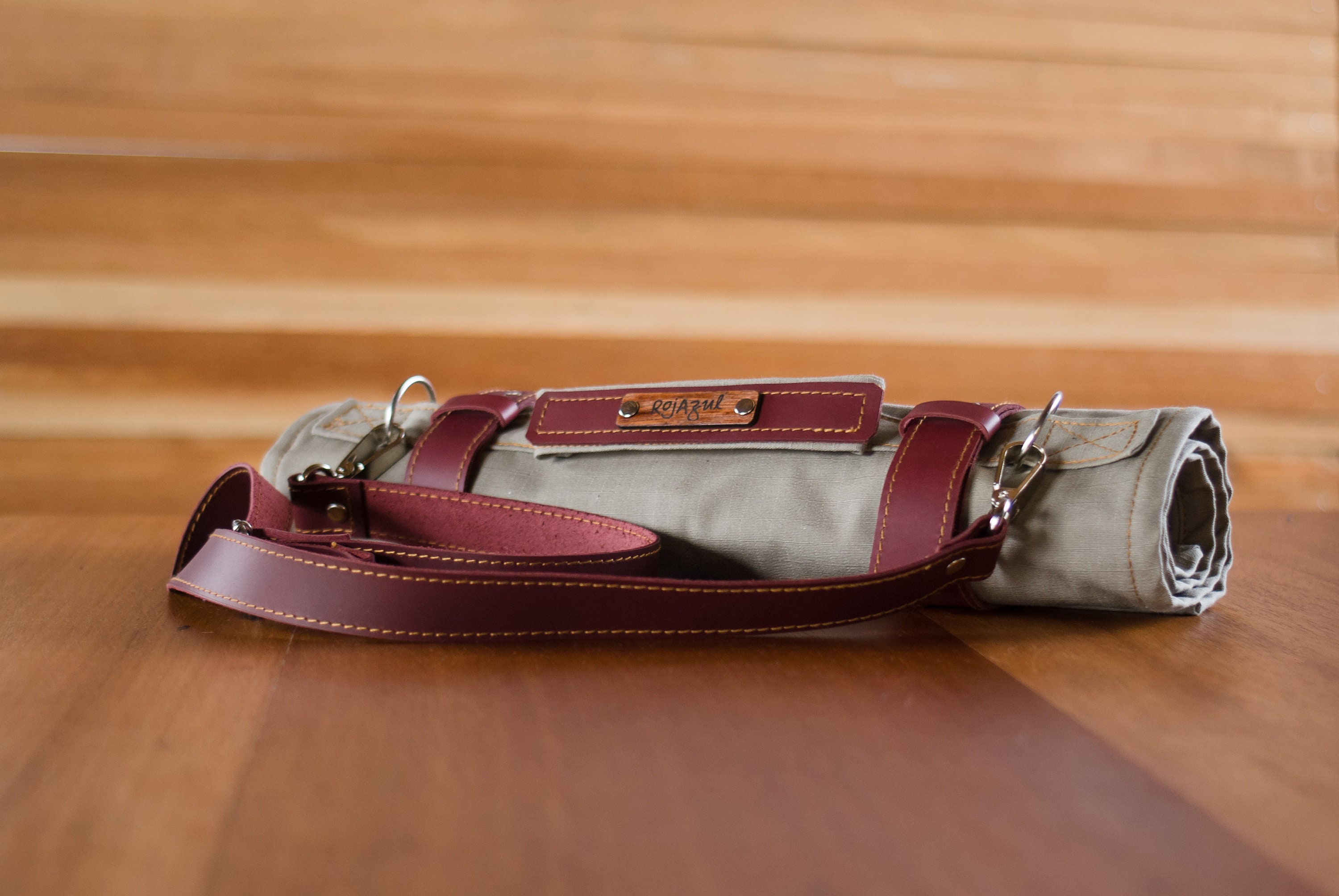 Canvas and Leather Knife Roll Chefs Roll Gifts for Chef's FREE ...