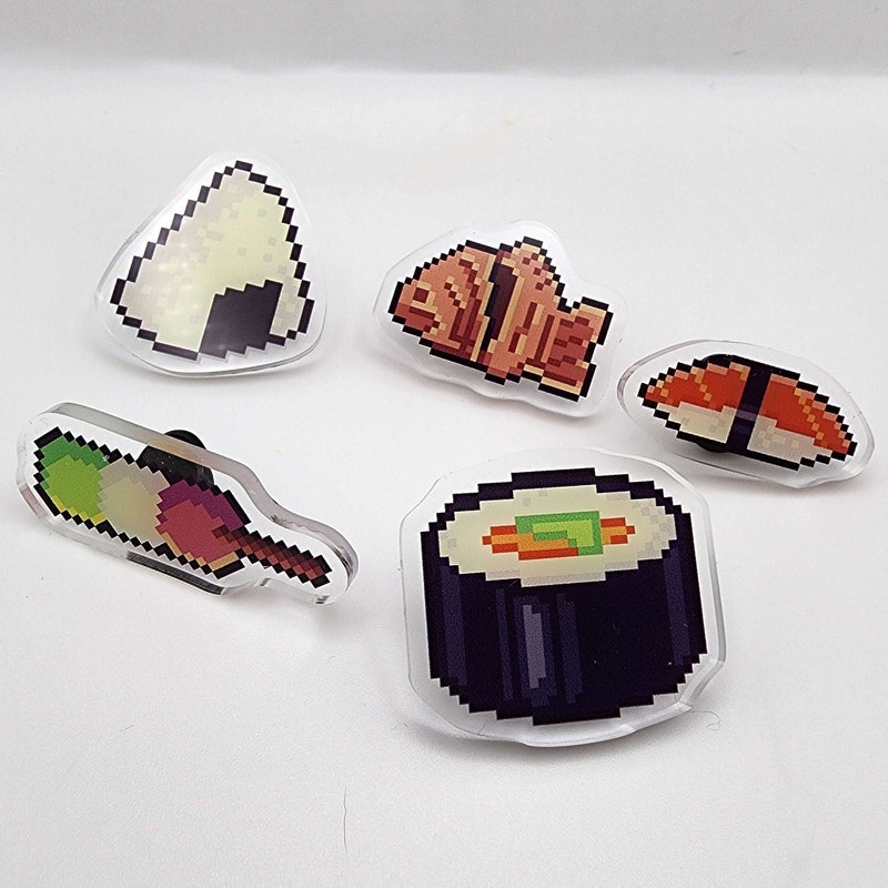 Pixel Art Pins - Etsy