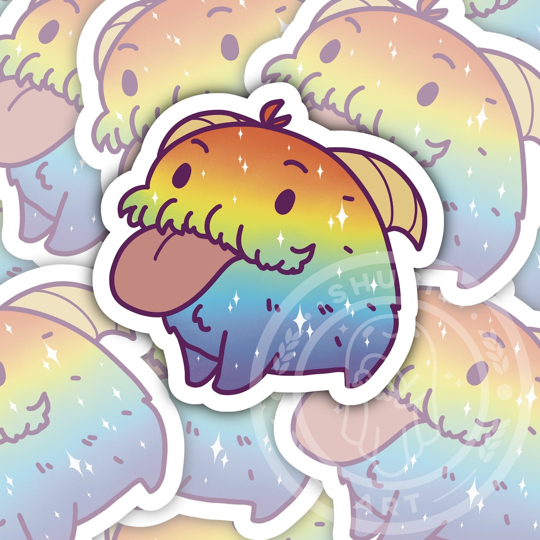 League of Legends Poro Pride Sticker - Rainbow Poro - Gay Pride - Etsy