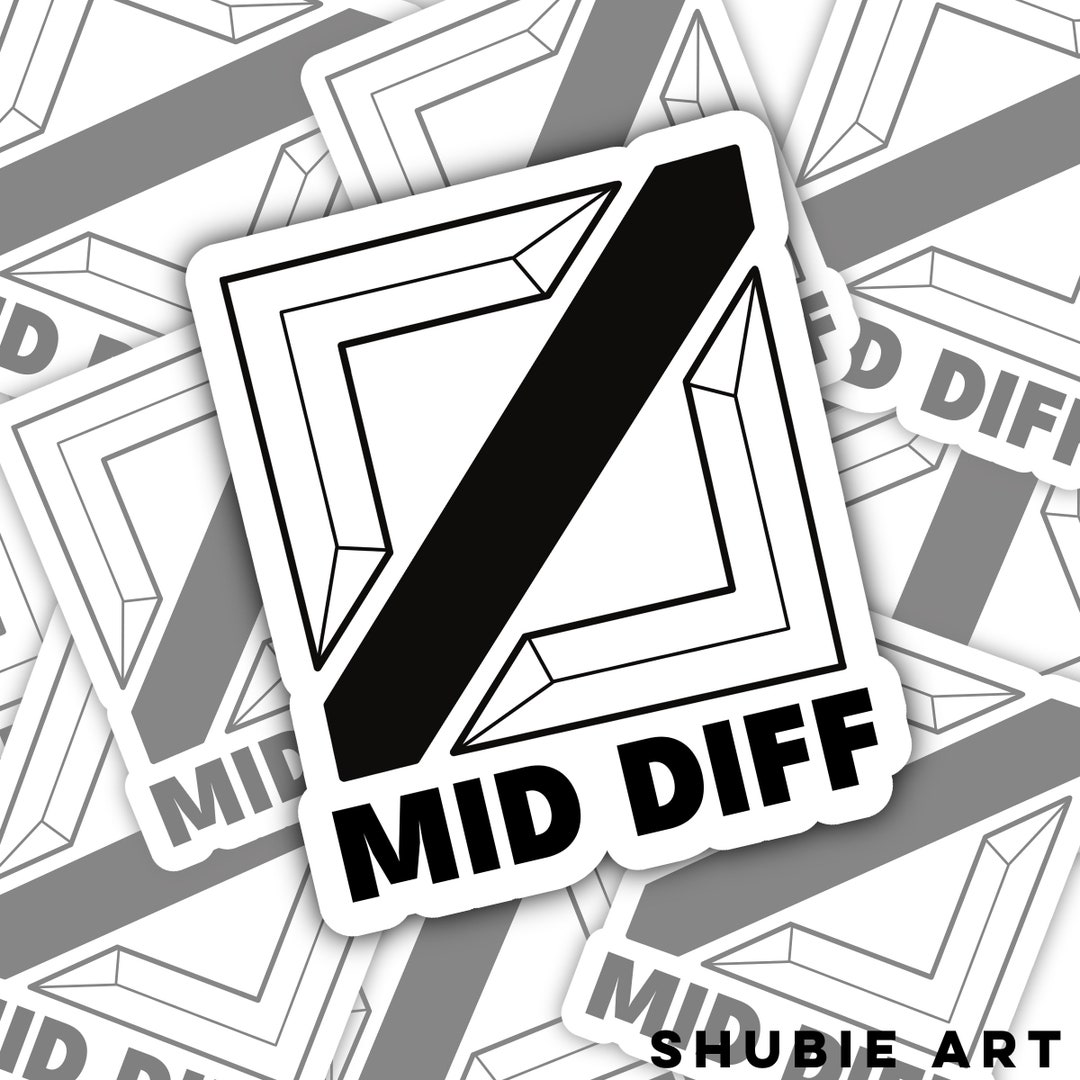 League of Legends Mid Diff Sticker, Mid Main, Lol Sticker, Middle Diff ...