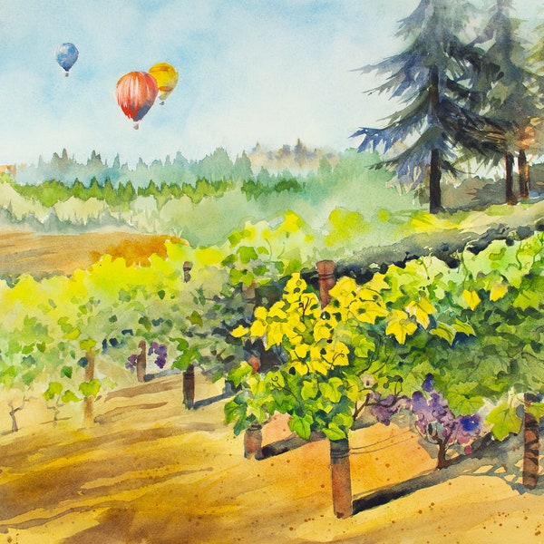 Vineyard Art - Etsy