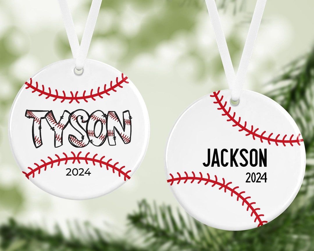 Custom Baseball Ornament Teammate Gift Personalized Baseball Sports ...
