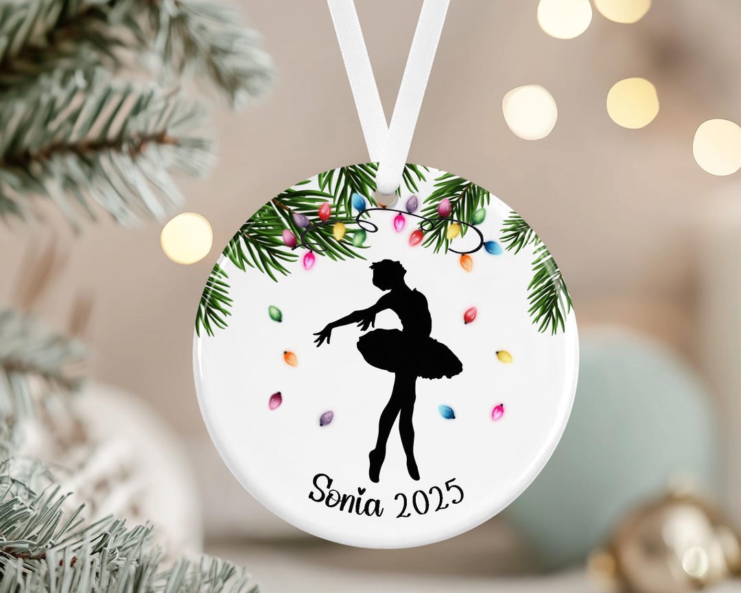 Dance Christmas Ornament Personalized Christmas Gift Ballet Love Dance ...