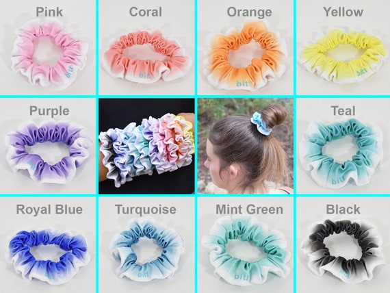 Hair Scrunchies Set of 10 Ombre Stretch Scrunchies Ponytail | Etsy