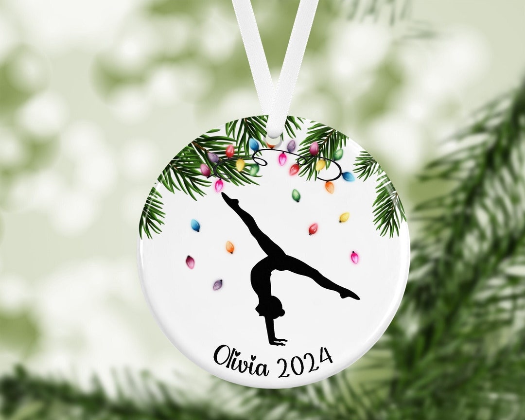 Gymnastics Christmas Ornament Personalized Christmas Gift Gymnastics ...