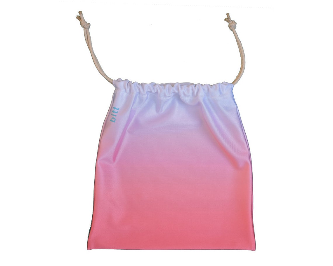 Gymnastics Grip Bag Coral and White Ombre Swarovski | Etsy