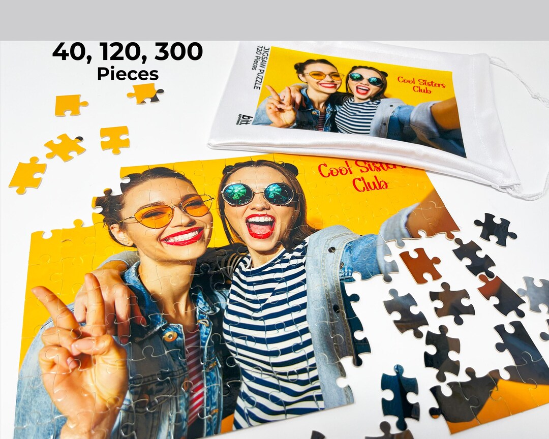 Custom Puzzle Photo Gift Personalized Couple Gift Jigsaw Puzzle Friend ...