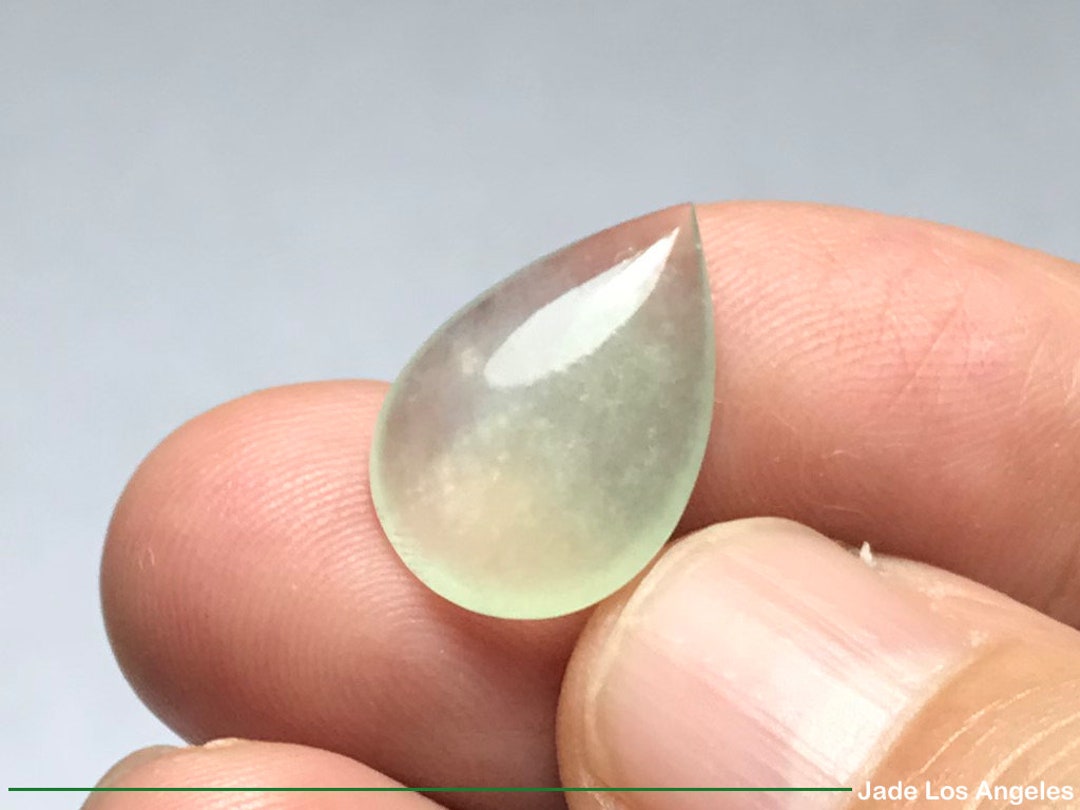 Water Drop Spear Old Type Translucent Icy Jadeite Jade for Ring Pendant ...