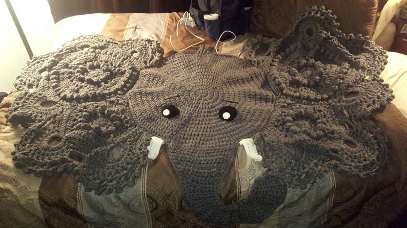 Crochet Elephant Rug - Etsy
