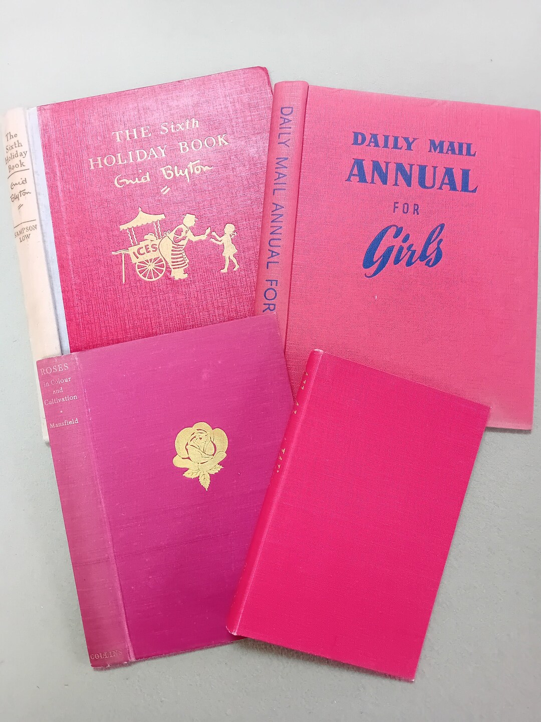 Vintage Red Book Covers Book Bindings Book Boards Empty for Junk ...