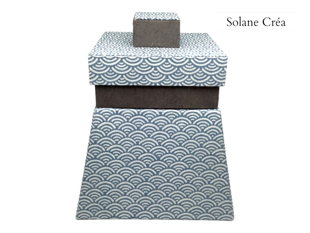 Trapeze Boxes Covered With Japanese Paper - Etsy