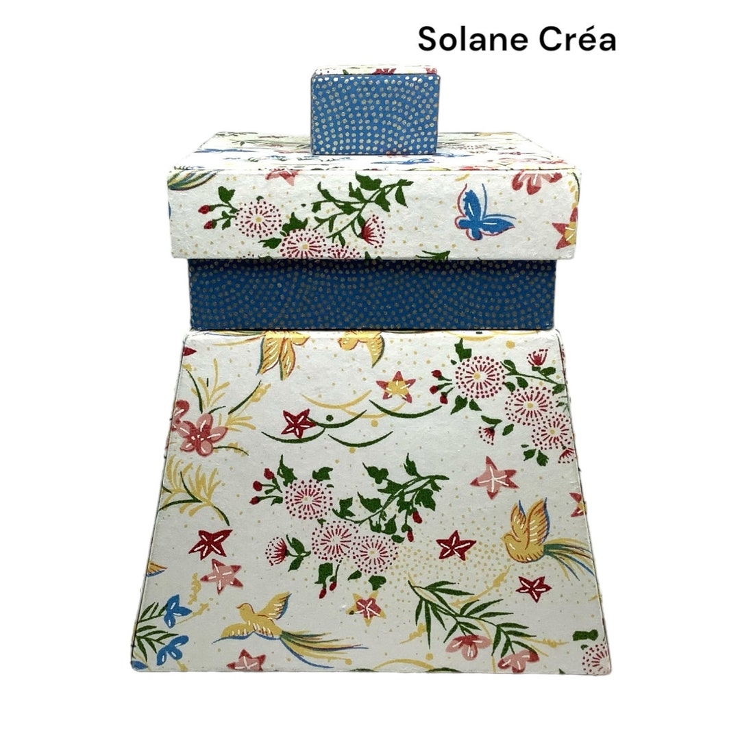 Trapeze Boxes Covered With Japanese Paper - Etsy