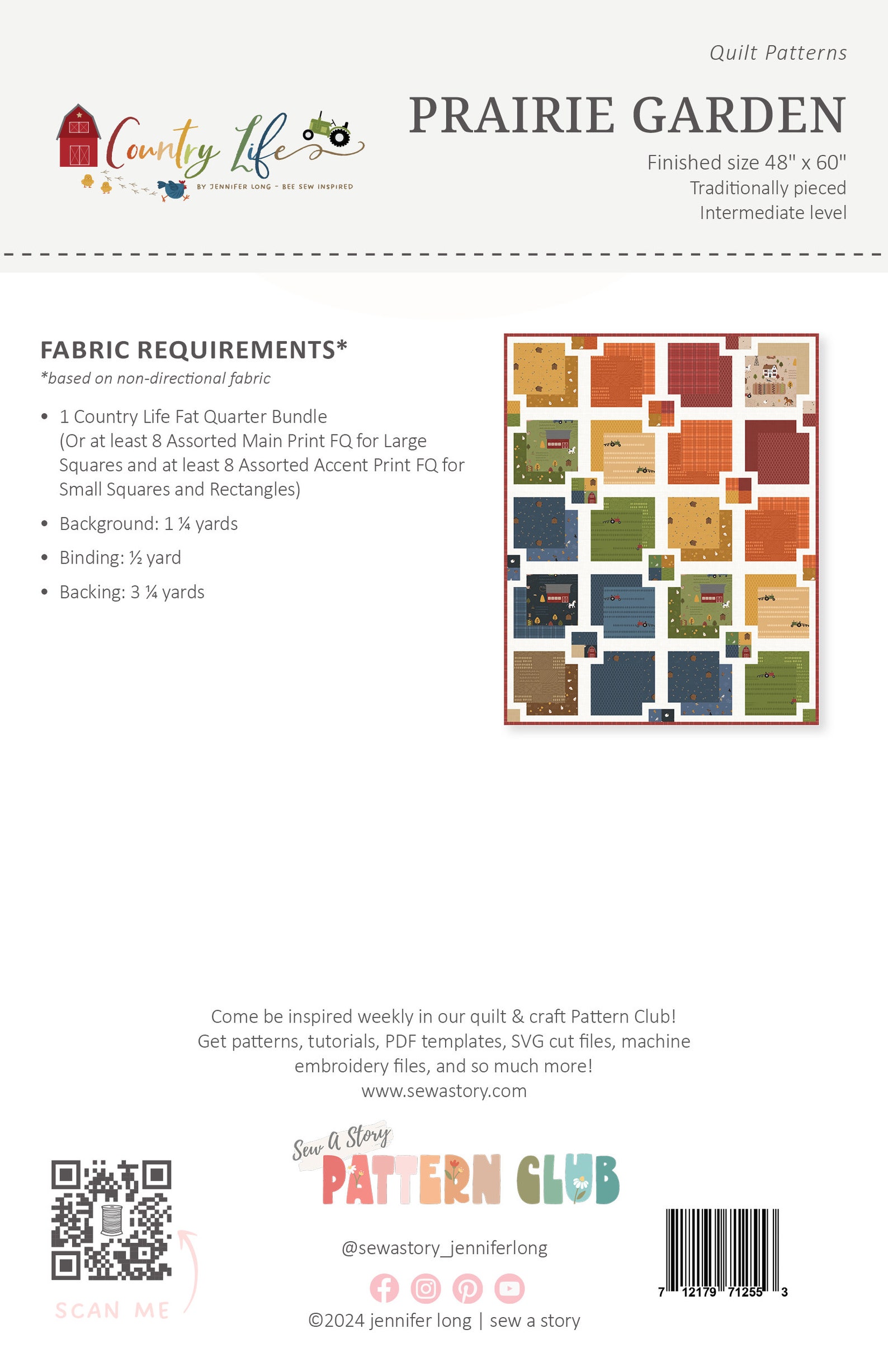 Prairie Garden Quilt Pattern - Etsy