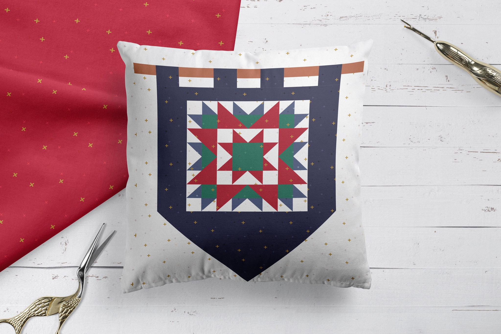 Enchanted Family Emblem Quilt Block - Etsy