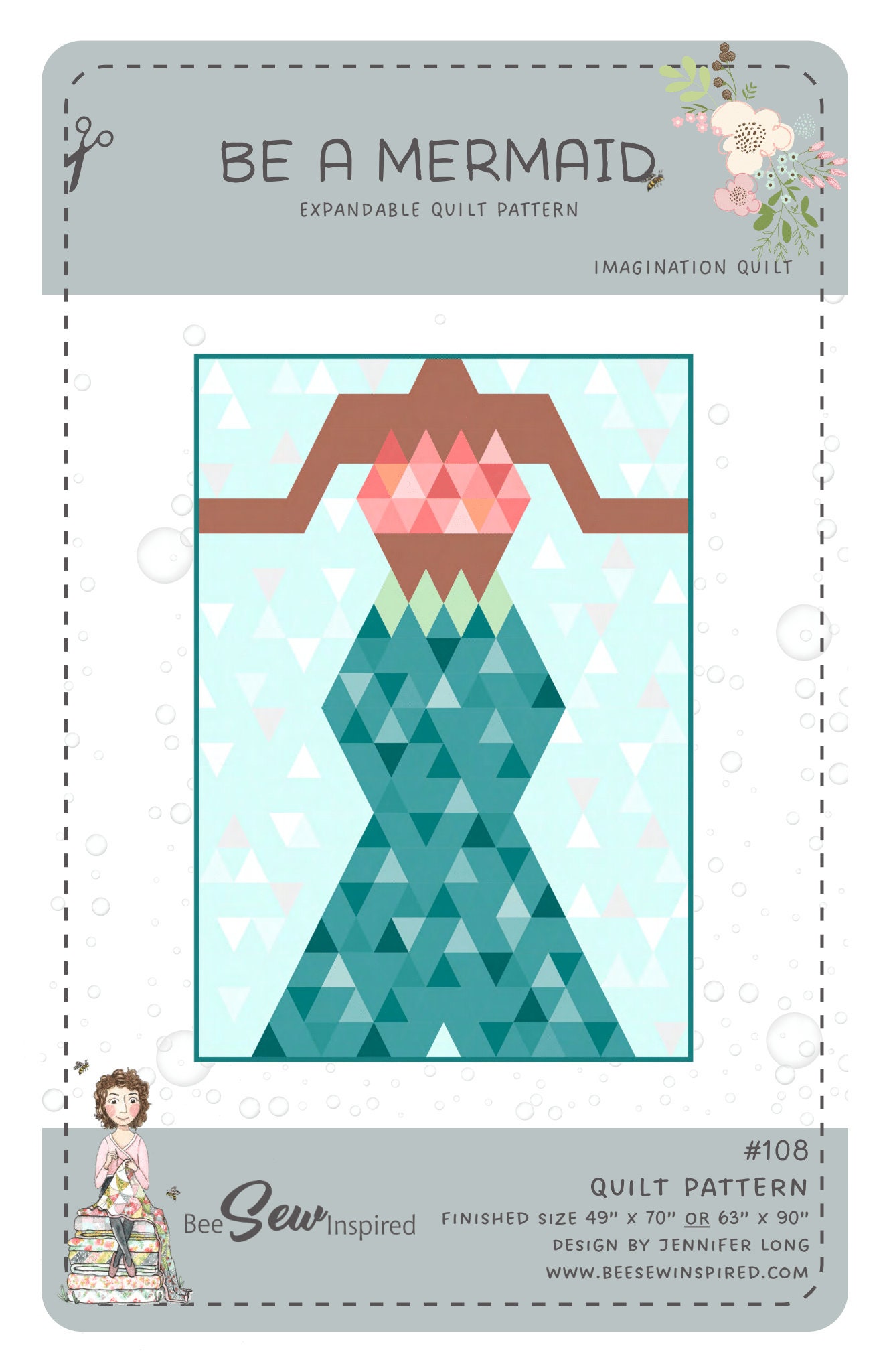 Be A Mermaid Quilt Pattern - Etsy