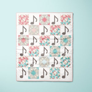 Musical Score Quilt Pattern - Etsy