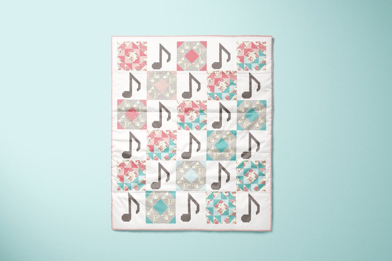 Musical Score Quilt Pattern - Etsy