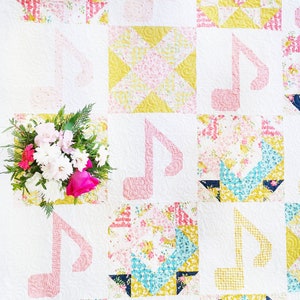 Musical Score Quilt Pattern - Etsy