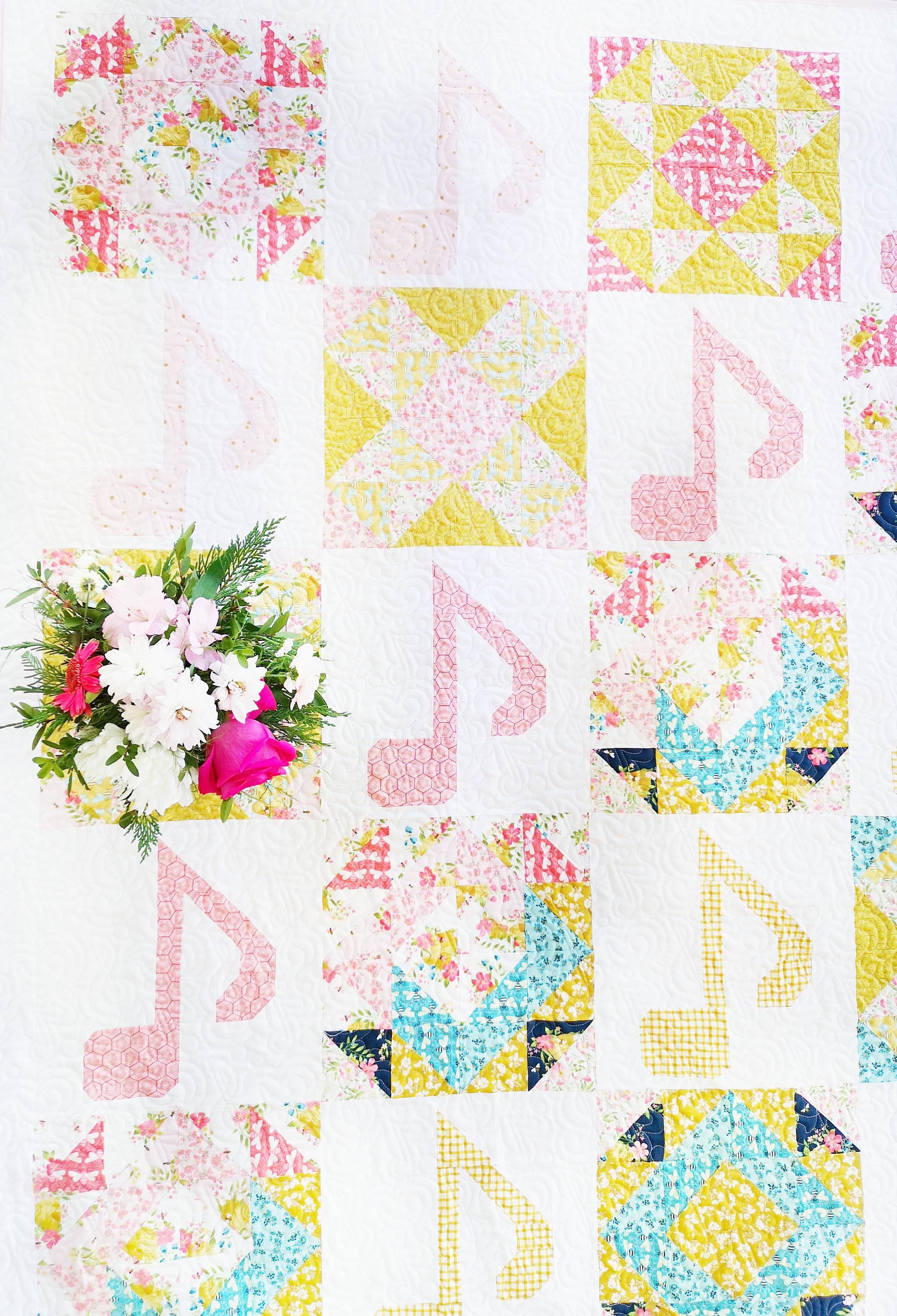 Musical Score Quilt Pattern - Etsy
