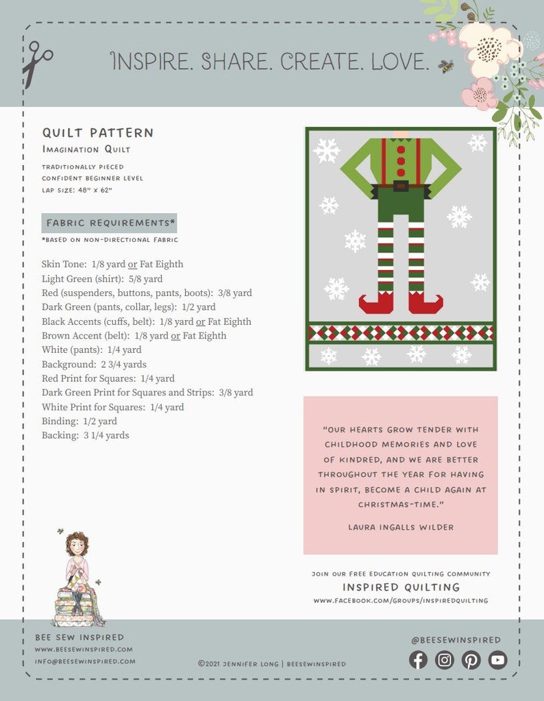 Be an Elf Quilt Pattern - Etsy