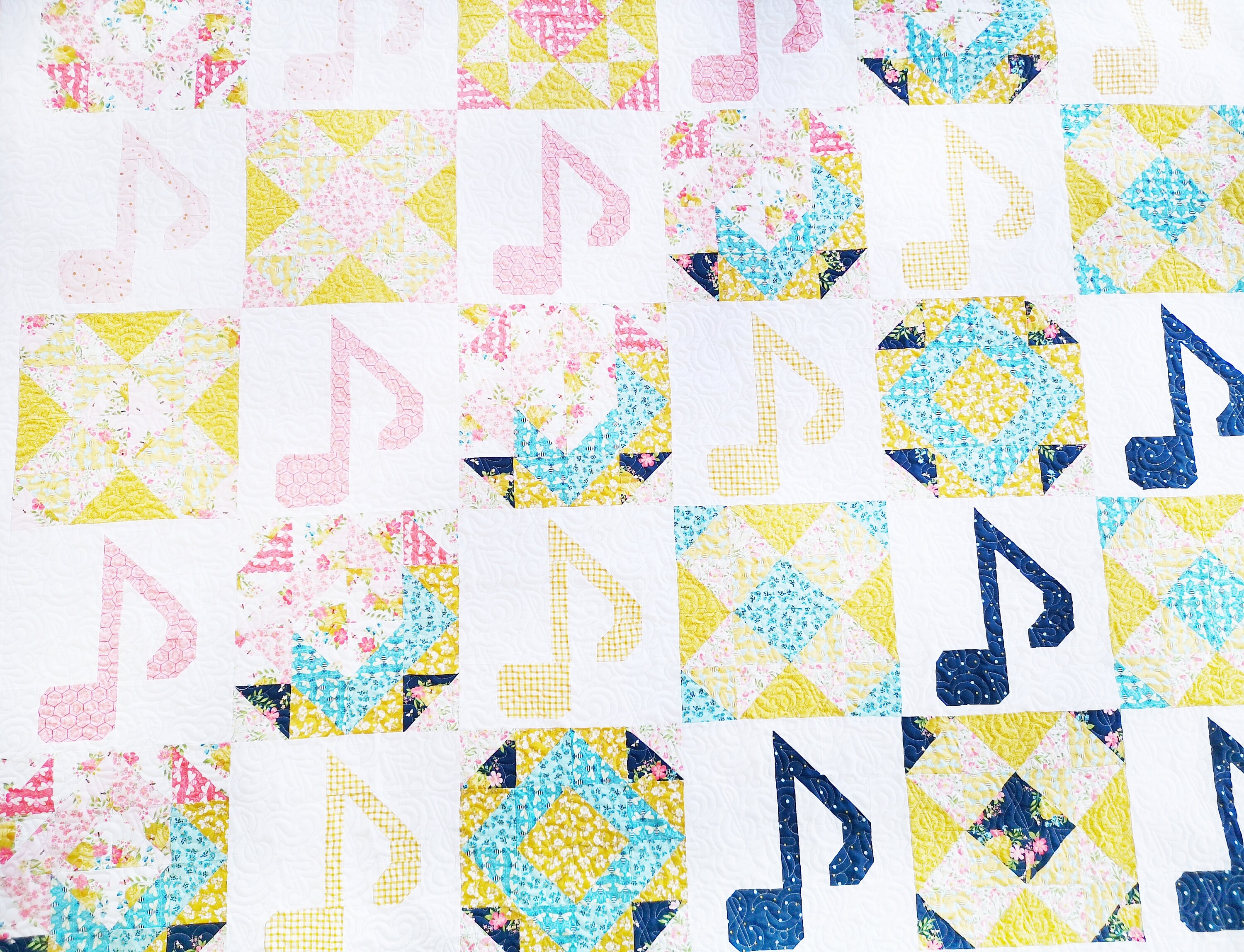 Musical Score Quilt Pattern - Etsy