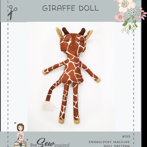 Embroidery Machine ITH Doll Pattern in the Hoop Digitized - Etsy