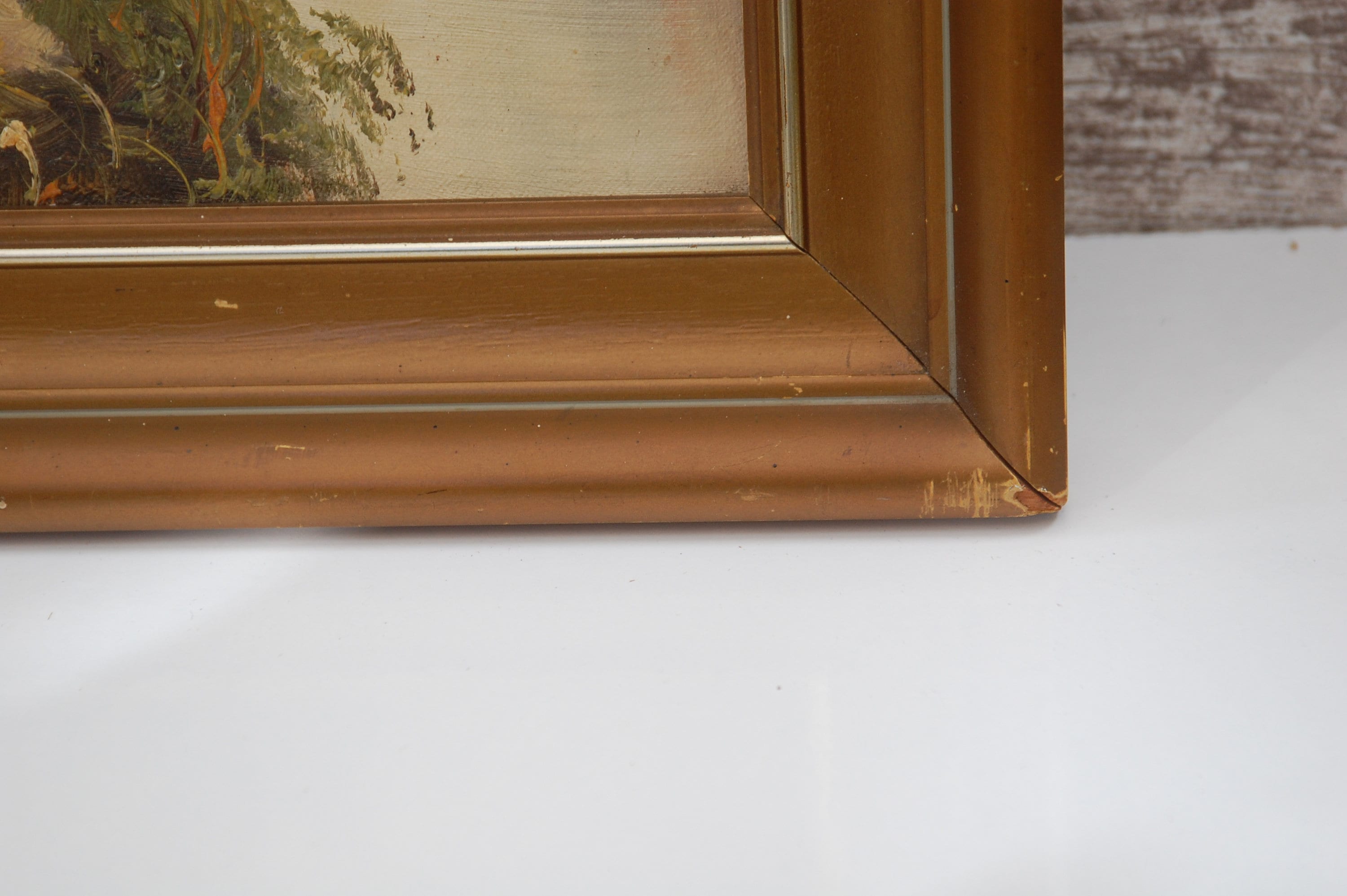 Vintage, Framed Oil on Board Painting by B Groneman. Signed. - Etsy