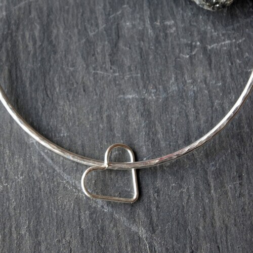 Sterling Silver Handmade Solid Silver D Shaped Inside Profile - Etsy
