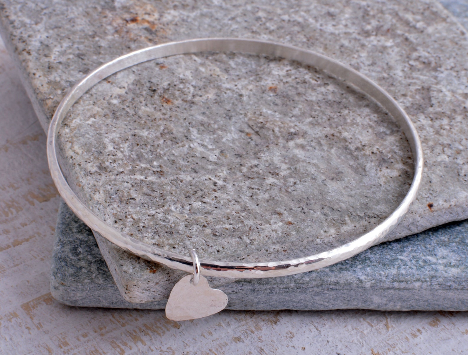 Sterling Silver Handmade Solid Silver D Shaped Outside Profile | Etsy