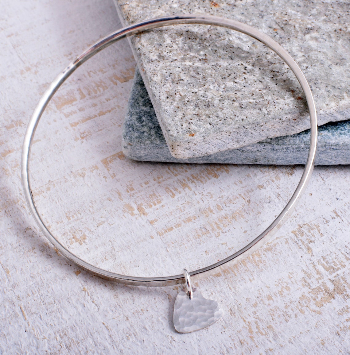 Sterling Silver Handmade Solid Silver D Shaped Inside Profile | Etsy