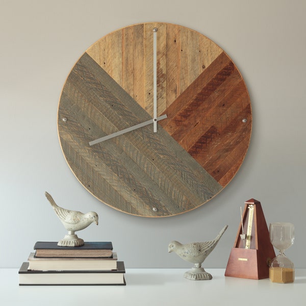 Reclaimed Wood Clock - Etsy