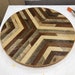 Custom Sized Round Reclaimed Wood Lath Table Top - Etsy