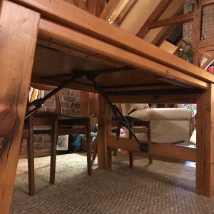 Reclaimed Industrial Turnbuckle Farmhouse Extension Table - Etsy