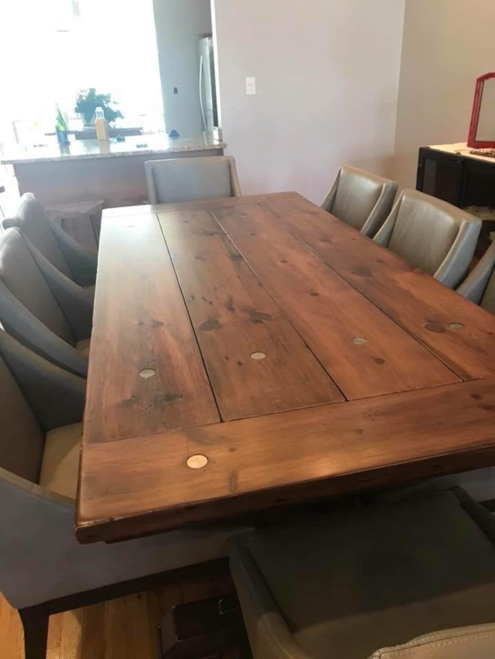 Reclaimed Industrial Modern Farmhouse Extension Table - Etsy