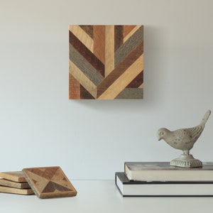 Geometric Wood Wall Art | Modern Pattern Reclaimed Wood - Etsy
