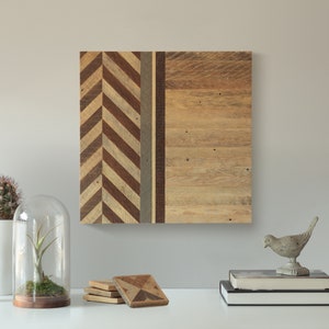 Geometric Wood Wall Art | Modern Pattern Reclaimed Wood - Etsy