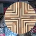 Custom Sized Round Reclaimed Wood Lath Table Top - Etsy