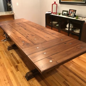 Reclaimed Industrial Modern Farmhouse Extension Table - Etsy