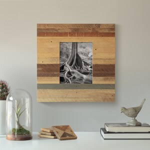 3 Reclaimed Wood Picture Frames, Lath, Pattern, Decor, Geometric - Etsy