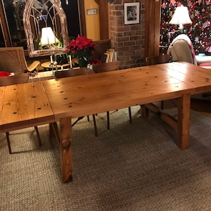 Reclaimed Industrial Turnbuckle Farmhouse Extension Table - Etsy