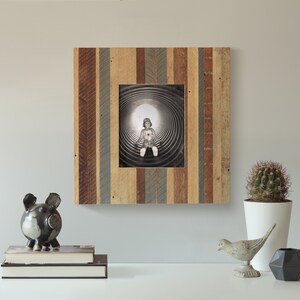 3 Reclaimed Wood Picture Frames, Lath, Pattern, Decor, Geometric - Etsy