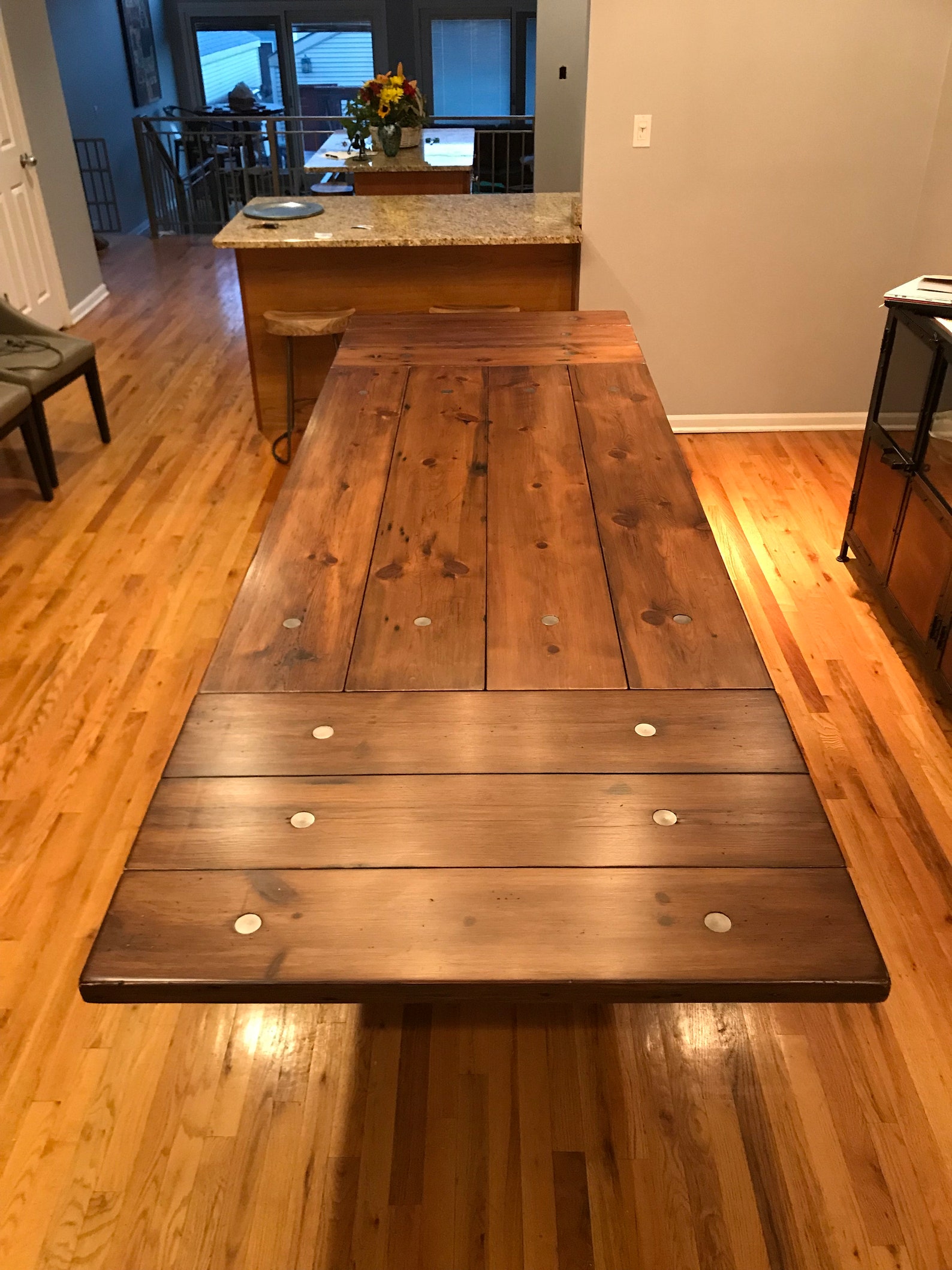 Reclaimed Industrial Modern Farmhouse Extension Table - Etsy