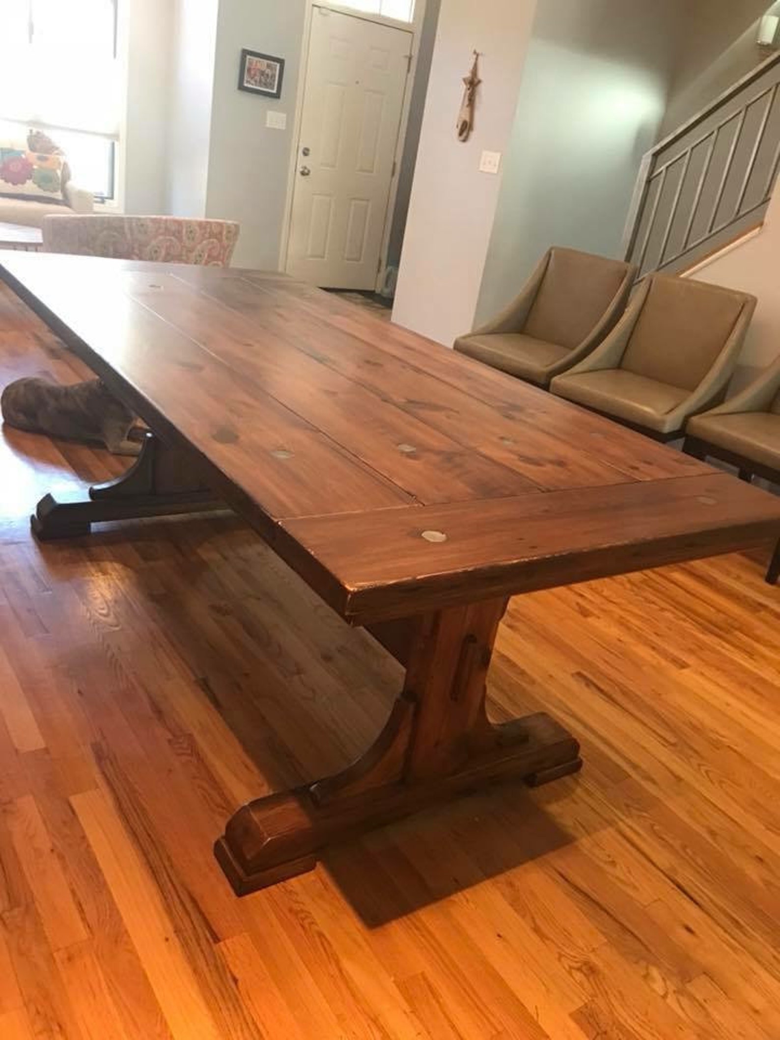 Reclaimed Industrial Modern Farmhouse Extension Table - Etsy